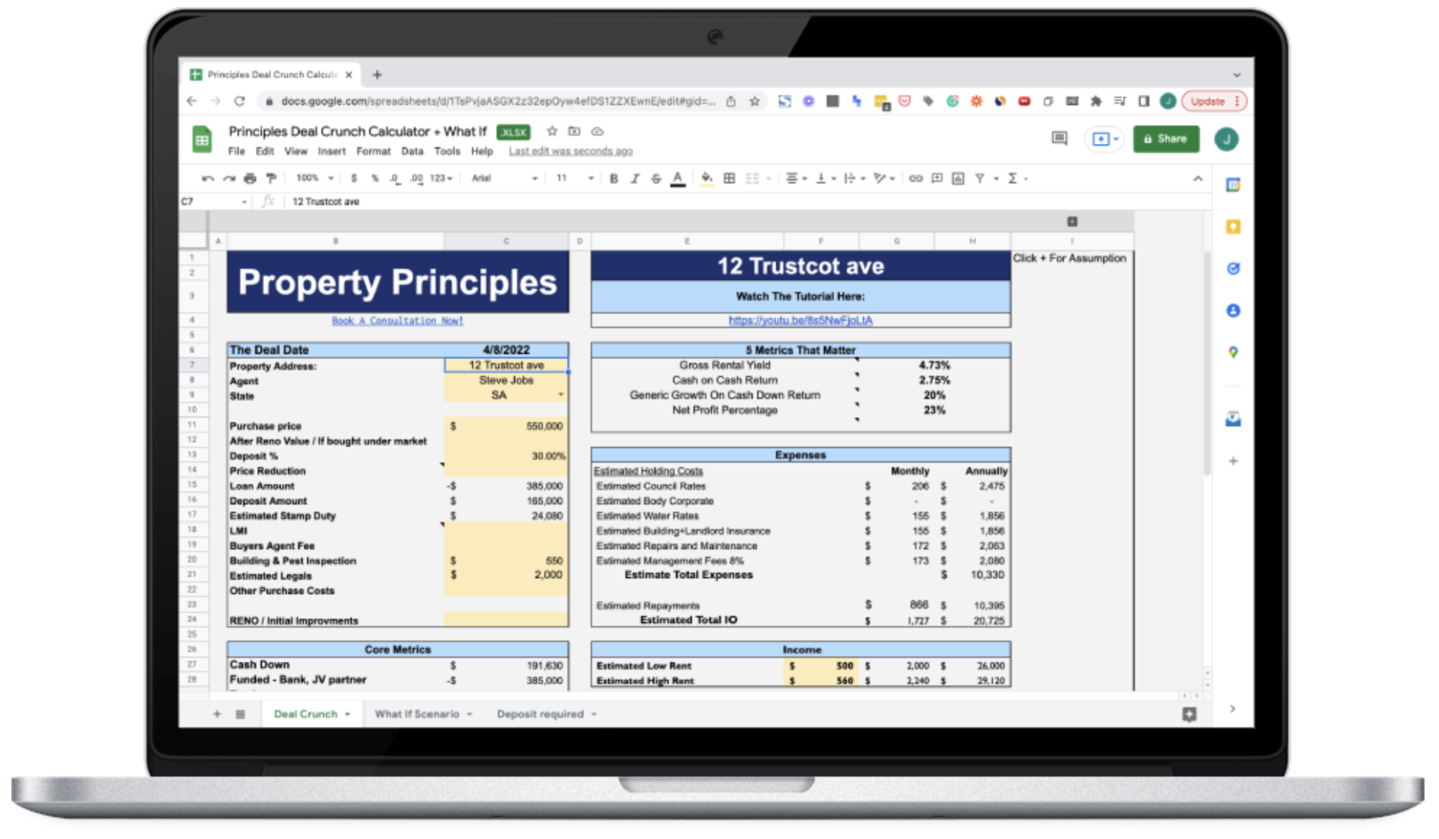 Free Deal Crunch Calculator - Property Principles